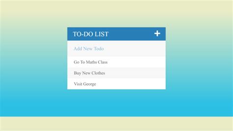 Bootstrap 4 Todo List