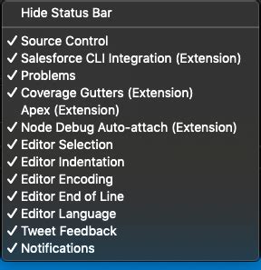 Make It Easier To Tell Which Status Item Will Be Disabled In Context