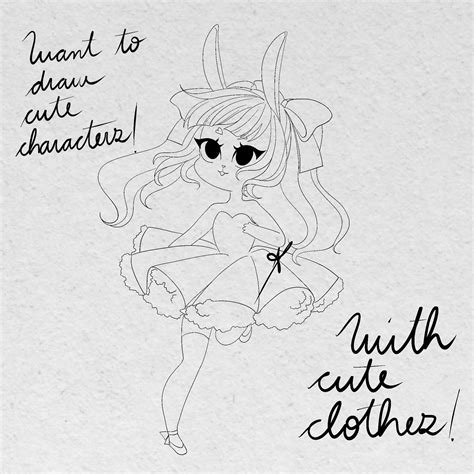 Want To Draw Cute Characters With Cute Clothes R Drawforme