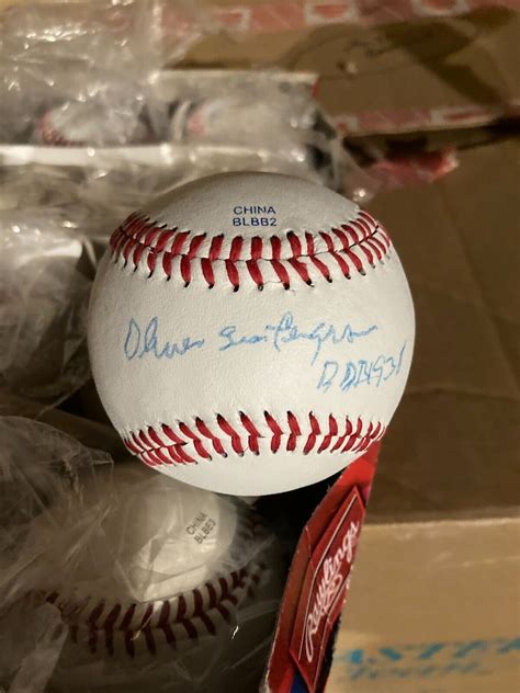 Oliver Son Ferguson Birmingham Barons Negro League Signed Autographed