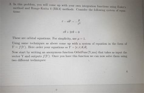 3 In This Problem You Will Come Up With Your Own Chegg