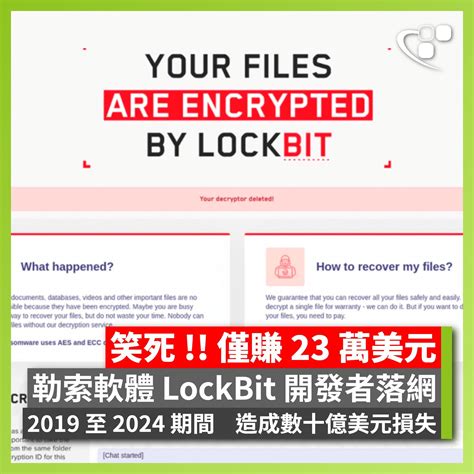 Hkepc 【笑死 😂】外媒報導，臭名昭著的勒索軟件 Lockbit 開發者 Rostislav Panev 已被引渡至美國受審，案情指控他在 2019 至 2024 年期間協助