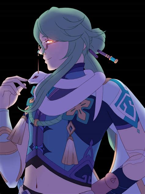 Baizhu Genshin Fanart By Miss Selkie On Deviantart