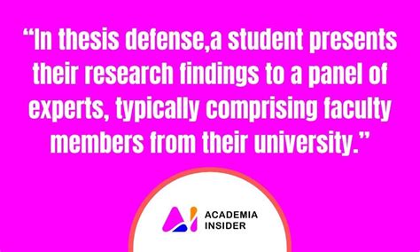 Defend A Thesis Prepare For Your Thesis Defense For Phd Academia Insider