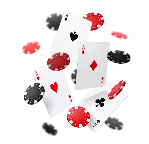 Flying poker cards and chips. Casino gambling game 11353561 Vector Art ...