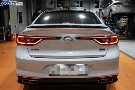 르노 Sm6 Jsr Amg 듀얼 사각팁 튜닝sm6배기튜닝amg배기팁jsr퍼포먼스커스텀배기순정형배기부산배기튜닝배기라인제작김해양산마산부산튜닝샵무브모터스