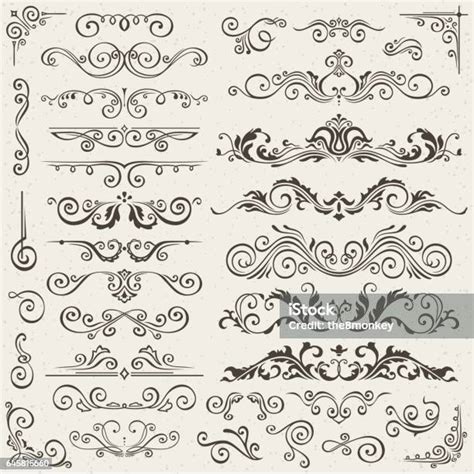 번 창 테두리 모서리 그리고 프레임 요소 컬렉션입니다 벡터 카드 초대장입니다 그런 지 붓글씨 빅토리아입니다 결혼식 초대장을 설정 합니다 중세 장식 국경입니다 꽃 잎 실루엣