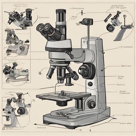 Stereo Microscope Exploring The Microscopic World Premium Ai Generated Image