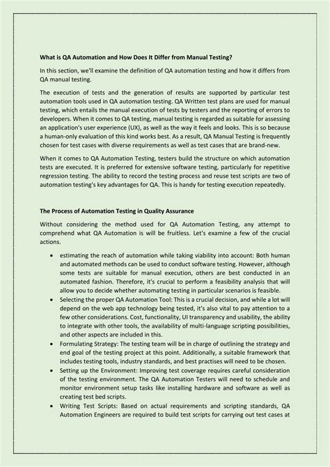 Ppt Who Are Qa Automation Engineers And What Is Qa Automation