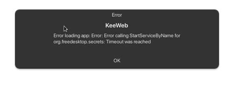 app image won t open crets · issue 1946 · keeweb