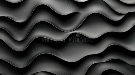 Abstract Grayscale Rende Of Undulating Waves Evokes A Modern Flowing Sound Wave Pattern Ideal