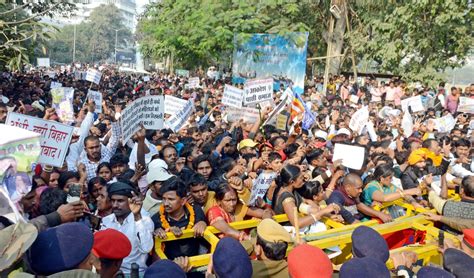 Patna Akhil Bhartiya Pasi Samaj Members In Large Number Protest