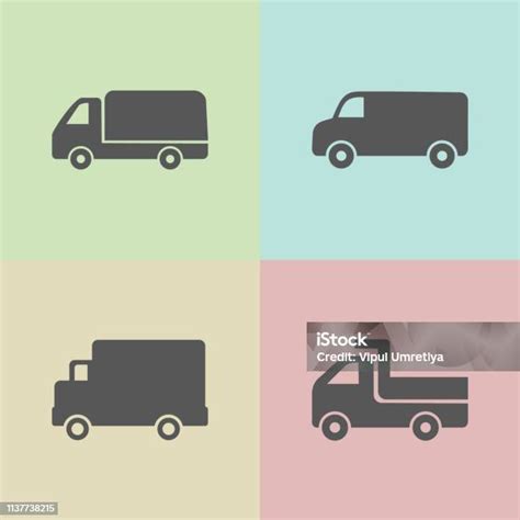 商用車アイコン 配送車のベクターアート素材や画像を多数ご用意 配送車 アイコン アイコンセット Istock