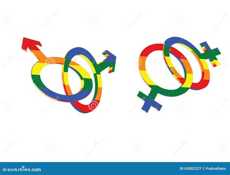 Icono Gay De Los Sex Symbol Del Amor Ilustración Del Vector