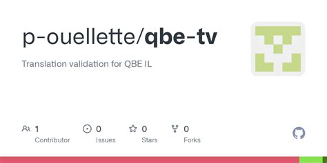 Github P Ouellette Qbe Tv Translation Validation For Qbe Il