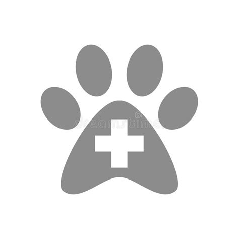 Veterinary Or Veterinarian Vector Icon With Shield Stock Vector