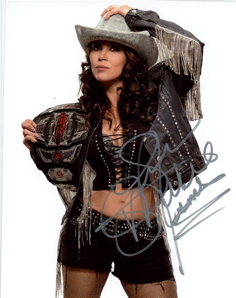 Mickie James Impact Wrestling 8x10 Signed Photo Jsa Certified Autograp