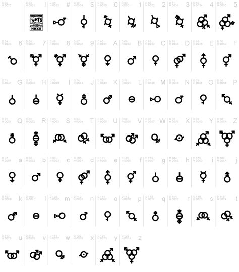 Gender Icons Font
