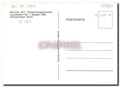 Postcard Modern Locomotive Class 38 Einheitsguterzulokomotive Africa