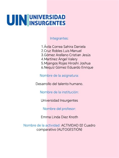 Cuadro Comparativo Desarrollo Talento Humano Pdf Derecho Laboral