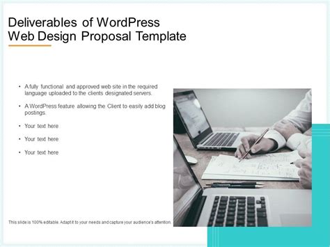 Website Revamp Quotation Deliverables Of Wordpress Web Design Proposal