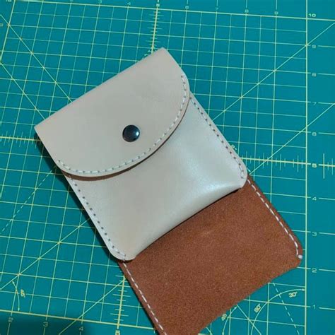 Minimalist Leather Coin Pouch Pattern Pdf Svg Coin Purse Template Pdf