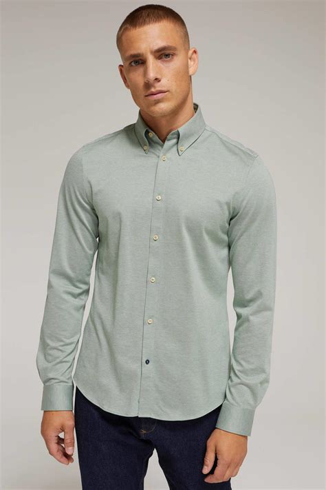 Van Gils Slim Fit Grey Mint Kopen Morgen In Huis Wehkamp