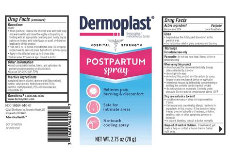 Dermoplast Post Partum Spray