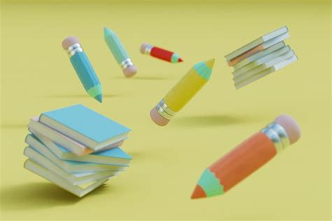 Premium Photo Subjects For Training Stacks Of Books And Colorful