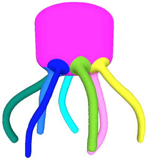 Shape Segmentations Based On Our Hierarchical Decomposition Here Each