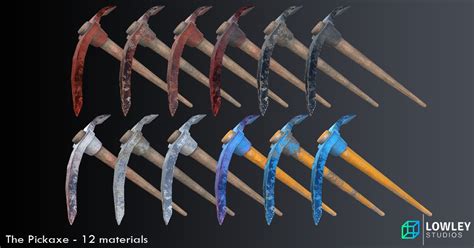 Low Poly Pickaxe 3d Tools Unity Asset Store