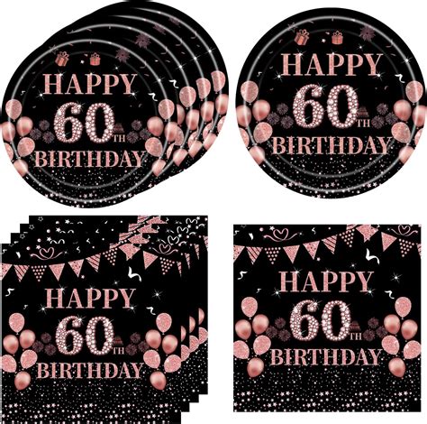 Rose Gold Sixty And Fabulous Happy 60th Birthday Banner