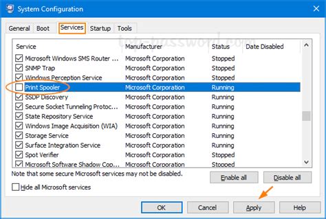 How To Stop Restart Print Spooler Service In Windows 10 Password