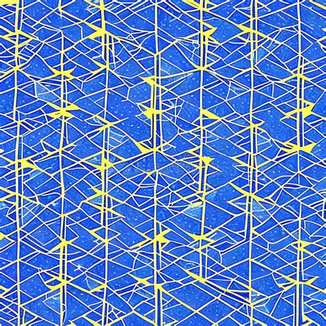 A Repeating Pattern Of Diamonds And Triangles In Shades Of Blue And Purple1 Generative Ai Stock