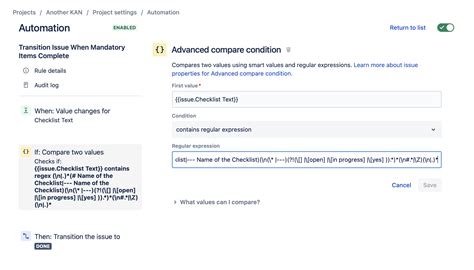 Transition Issue When An Indicated Checklist Complete