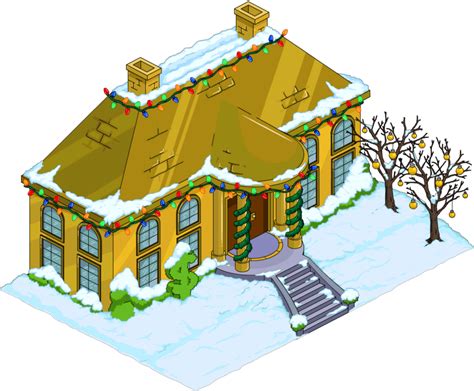 Christmas Mansion Of Solid Gold The Simpsons Tapped Out Wiki Fandom