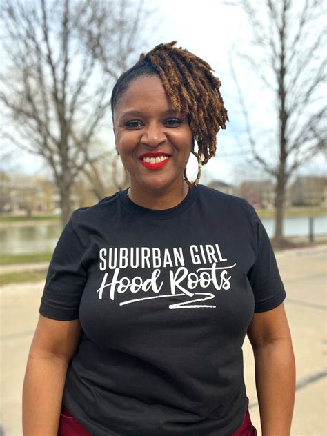 Suburban Girl Hood Roots T Shirt In Red Or Royal Blue Personally She