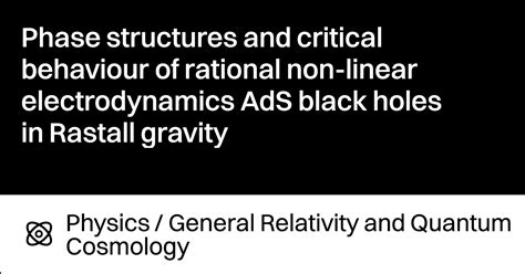 Phase Structures And Critical Behaviour Of Rational Non Linear