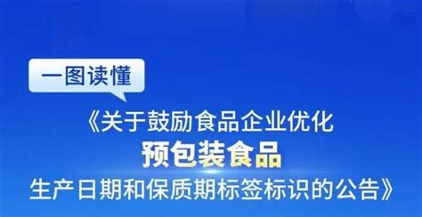 一图读懂鼓励优化预包装食品、生产日期和保质期标签标识腾讯新闻