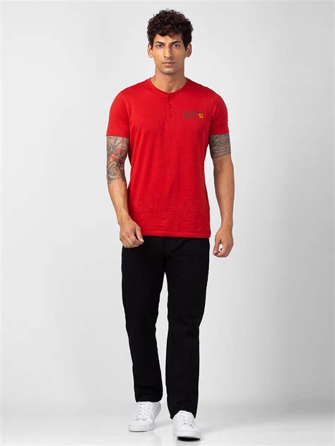 Spykar Men Black Cotton Comfort Fit Straight Length Jeans Ricardo
