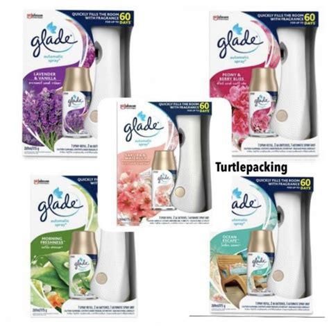 🛁🧼💙 Glade Automatic Spray Freshener เครื่องพ่นสเปรย์ปรับอากาศอัตโนมัติ พร้อมส่ง5กลิ่นค่า 269ml 🦋
