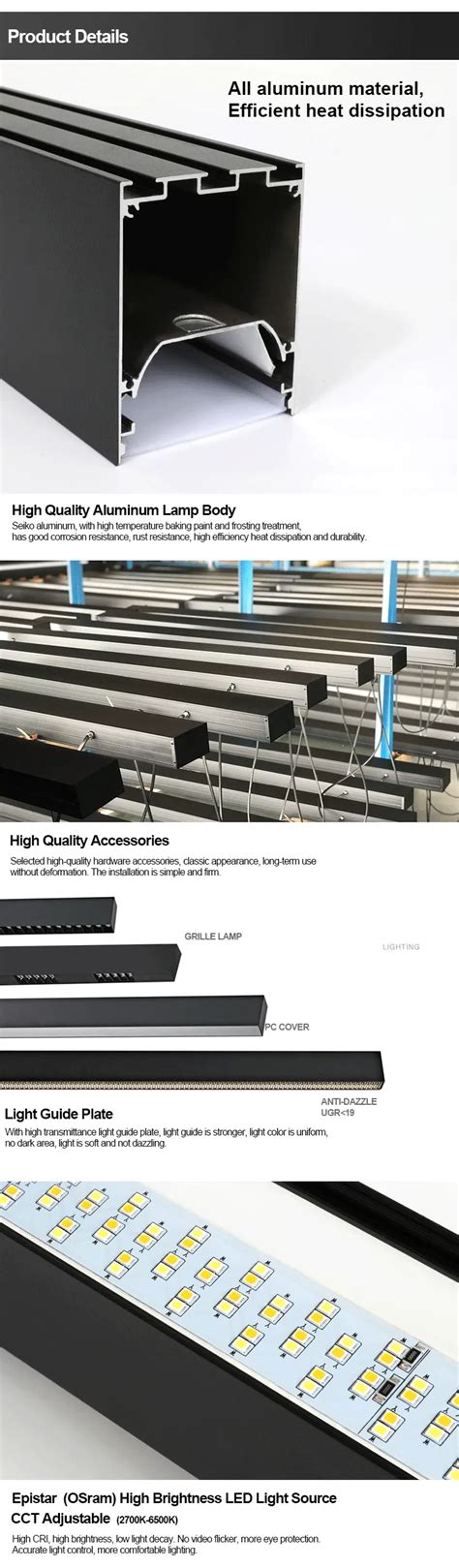 Customized Size LED Linear Light Aatech