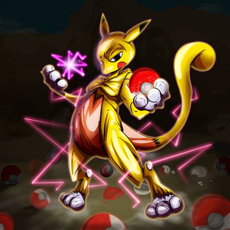 Pikachu Mewtwo Mewchu By Fienamation On Newgrounds