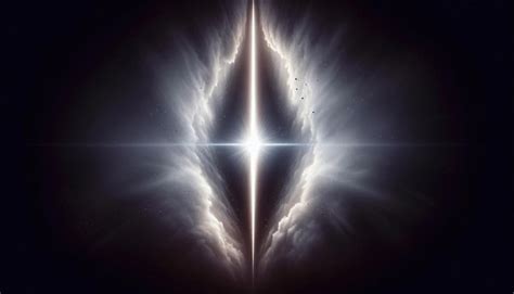 Narrow Light Beam In Dark Void Premium Ai Generated Image