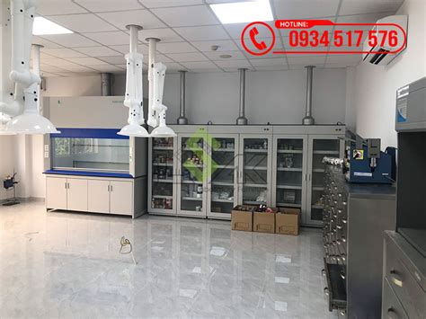 Thi công nội thất phòng lab R D Nhà máy sản xuất mực in Công Ty TNHH DIC Việt Nam