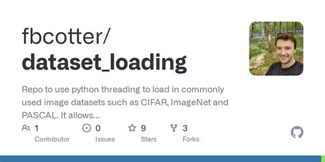 GitHub Fbcotter Dataset Loading Repo To Use Python Threading To Load