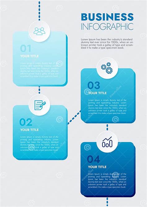 Business Template For Presentation Infographic Data Visualization Process Chart And Elements