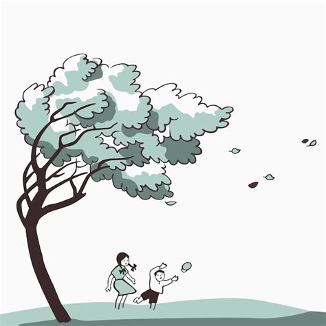 Premium Vector Strong Wind