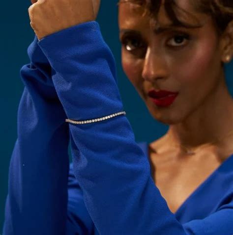 Round Whiteroseyellow Gold Classic Tennis Bracelet At ₹ 88211piece