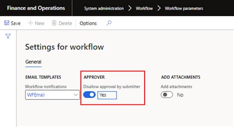 Using The Disallow Approval By Submitter Parameter In D365fo Or Ax